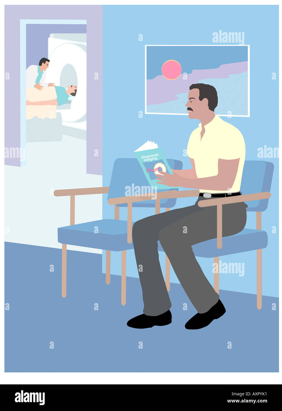 Waiting for a Scan Linda Braucht (20th C. American) Computer Graphics ...