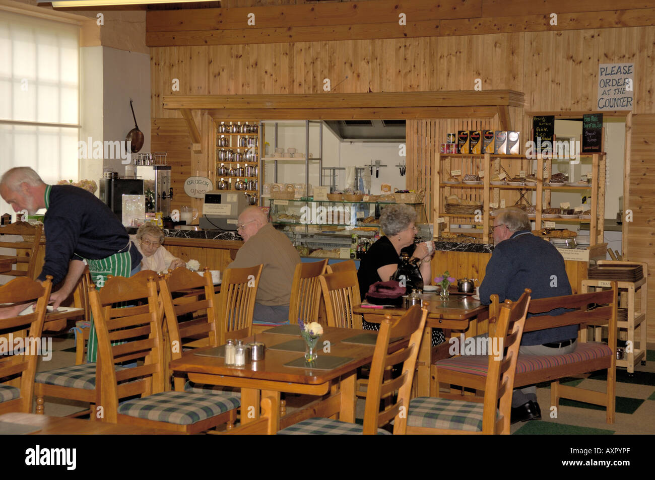 People Inside the Coffee Shop Meirion Mill Dinas Mawddwy North West ...