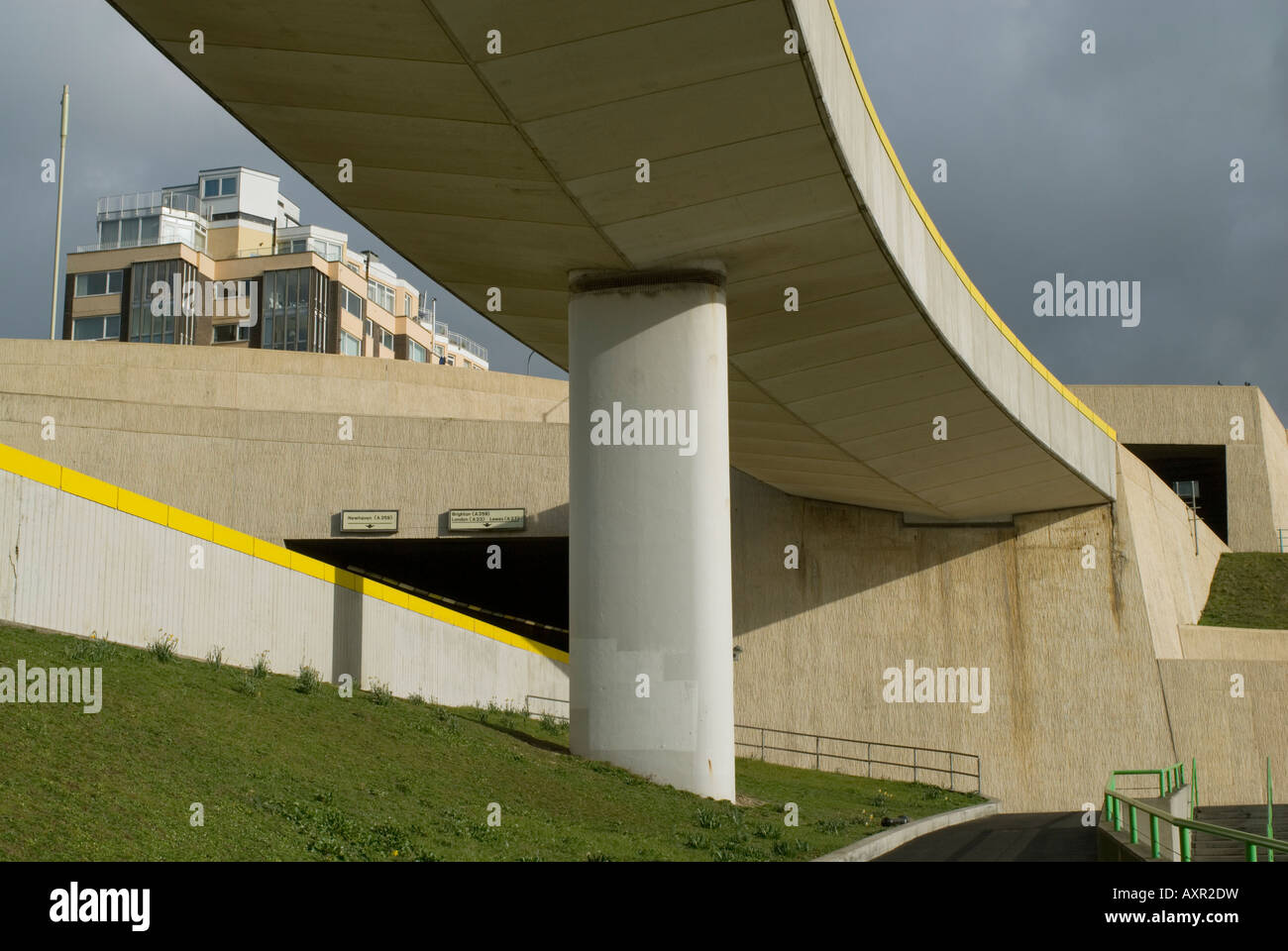A concrete overpass at Brighton Marina England 2008 Stock Photo - Alamy