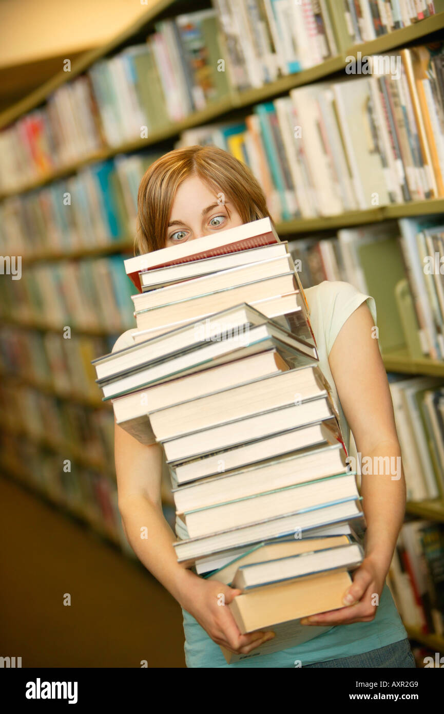 Person overwhelming stack young hi-res stock photography and images - Alamy