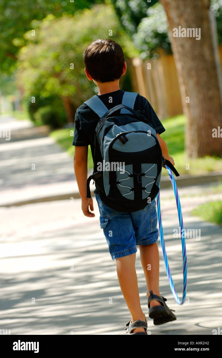 Boy with hula hoop Stock Photo - Alamy