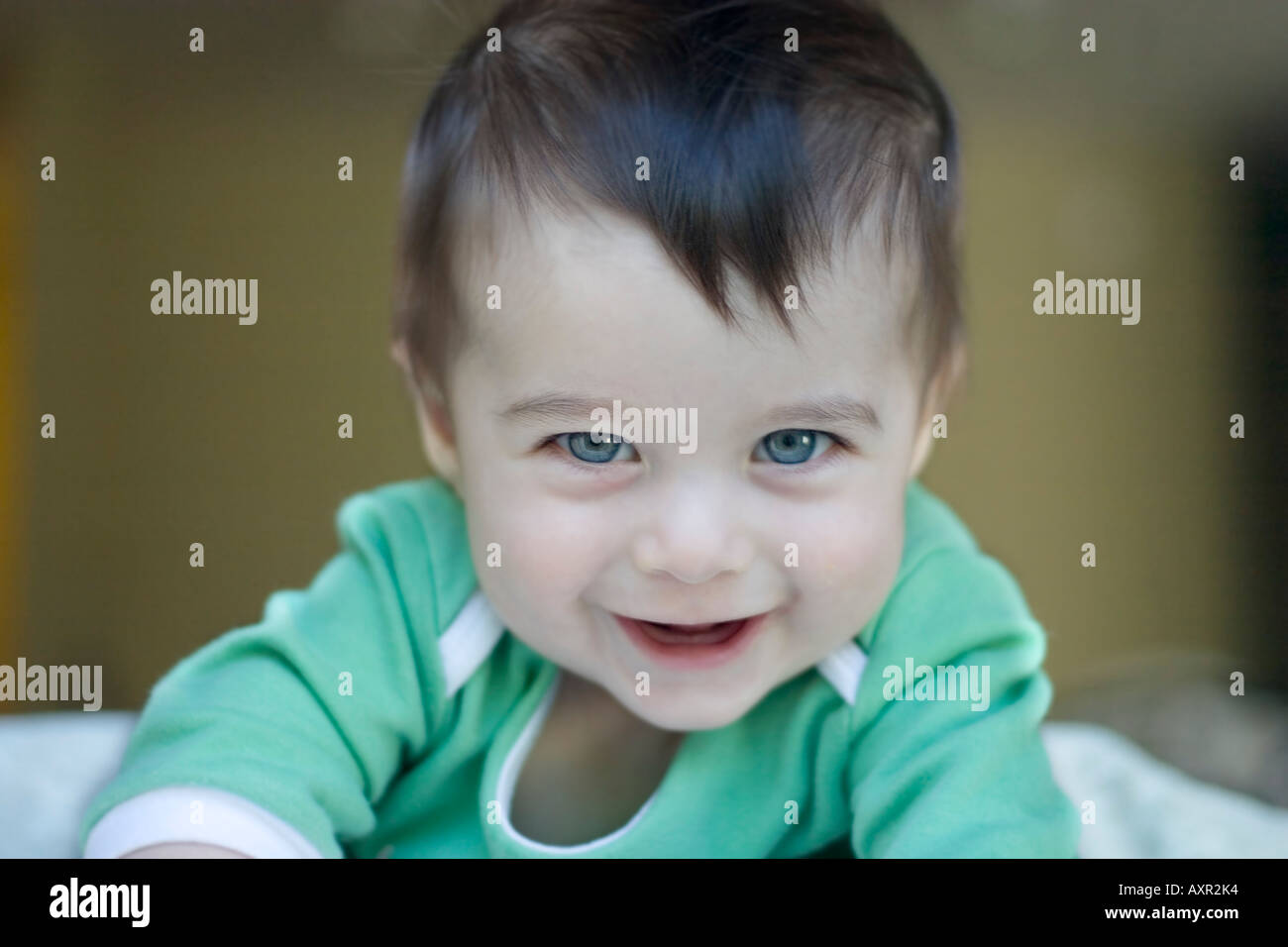 Baby smiling towards camera hi-res stock photography and images - Alamy