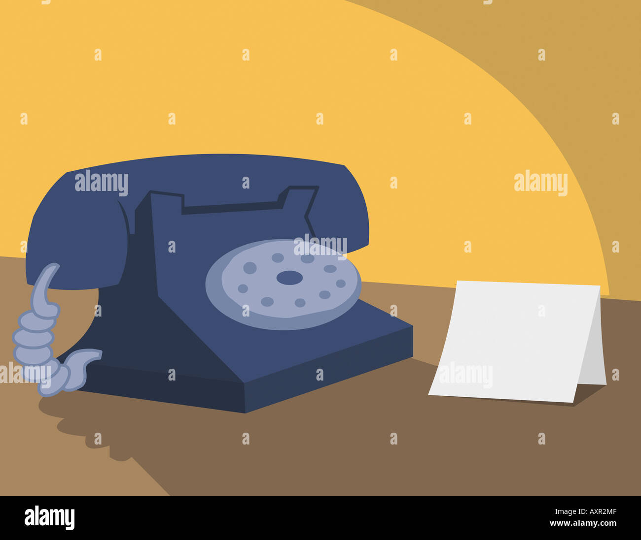 Telephone illustrated hi-res stock photography and images - Alamy