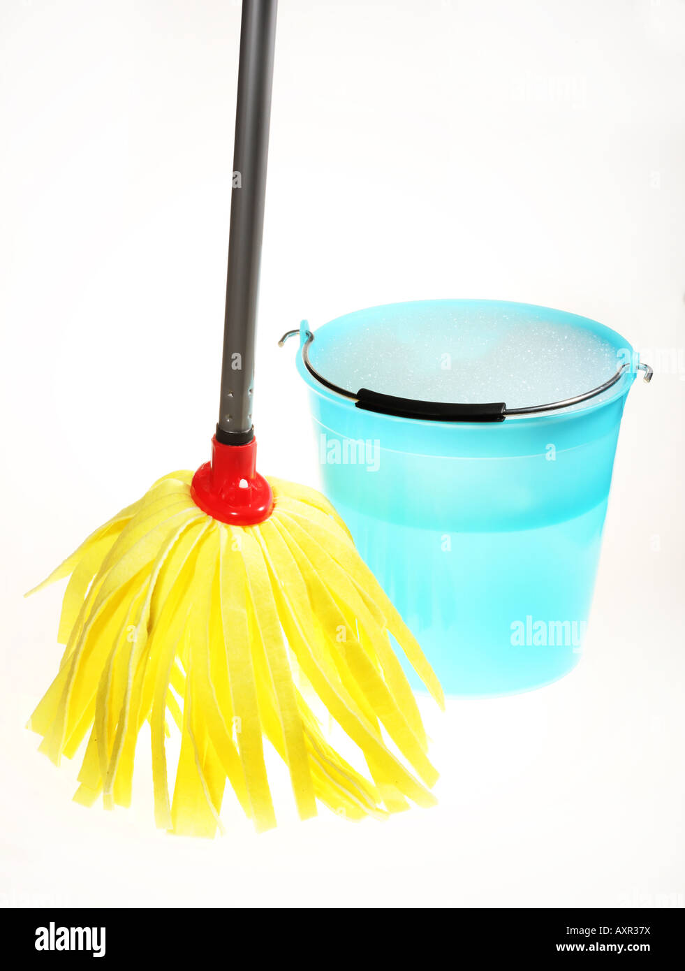 Cleanser floorcloth bucket Stock Photo - Alamy