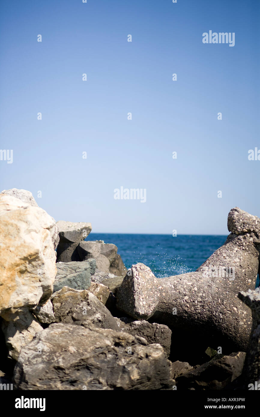 big rocks near sea Stock Photo - Alamy