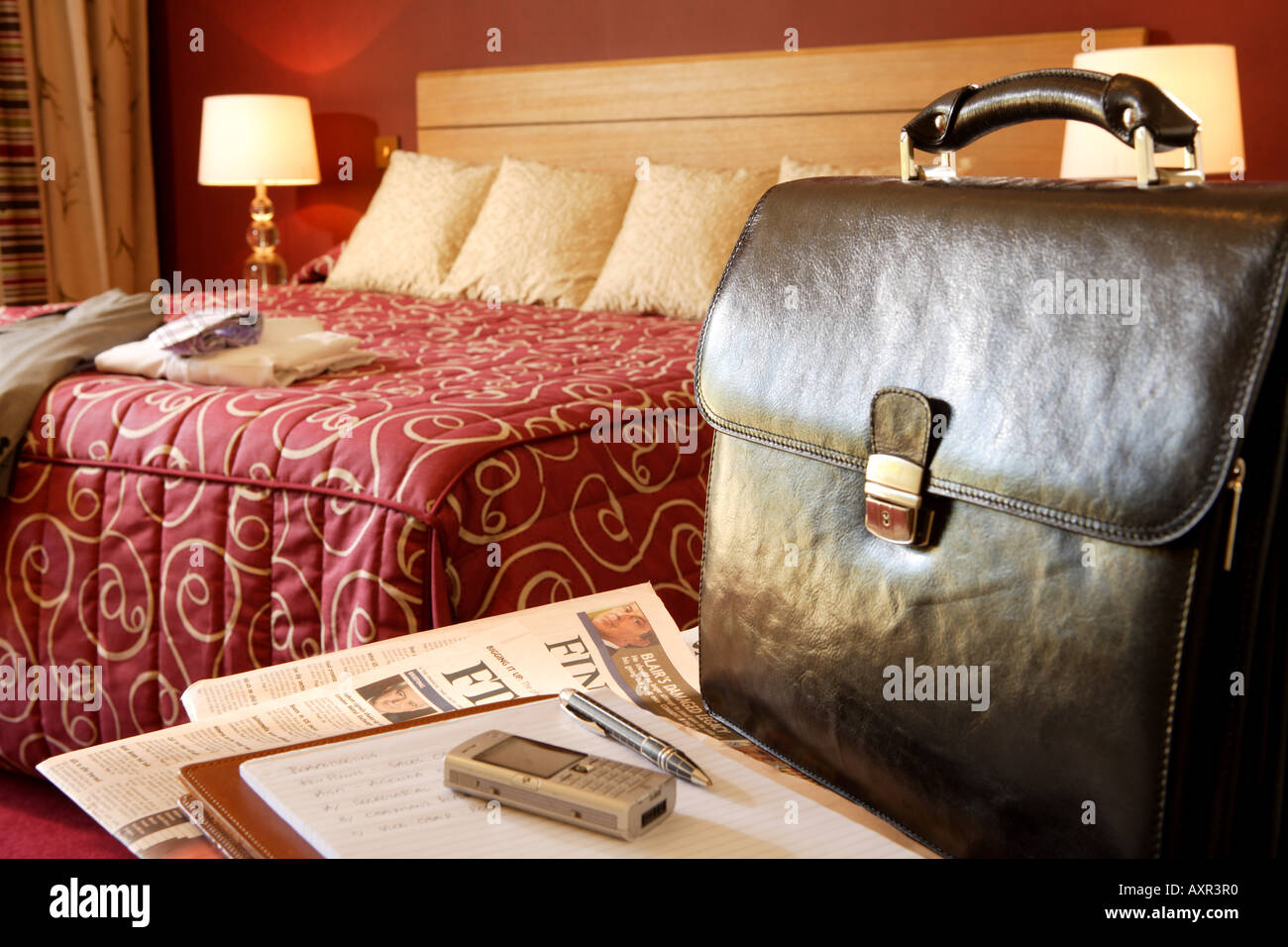 Briefcase and Papers in Bedroom Vale Hotel Spa and Golf Resort Hensol ...