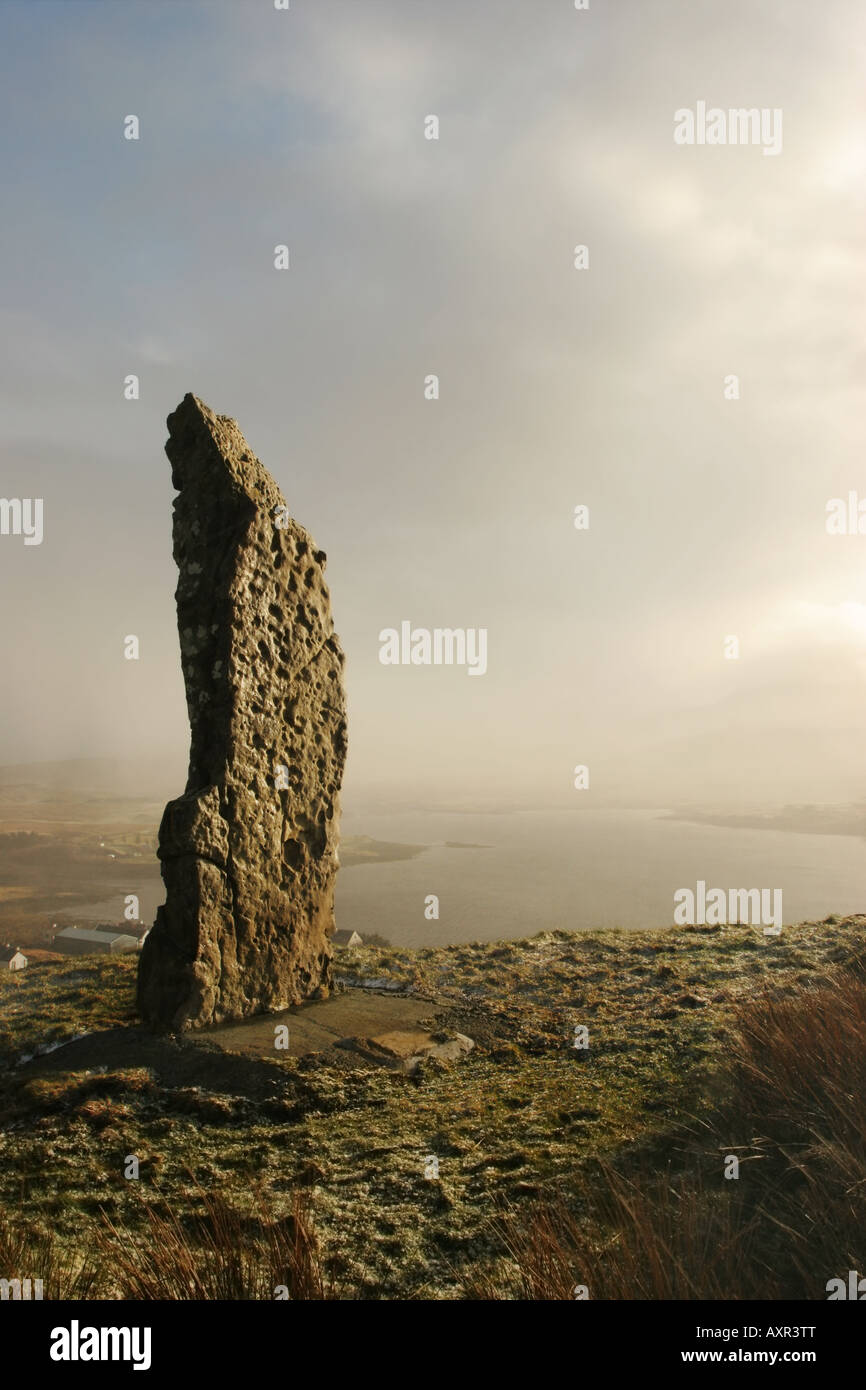 Clearing Storm Clouds and the Duirnish Stone Above the Village of ...