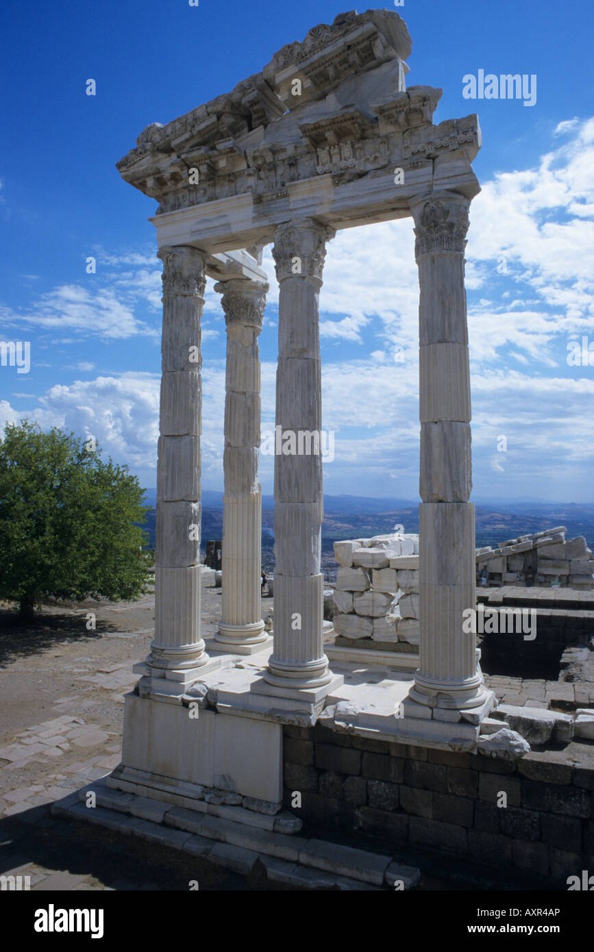 The Temple of Trajan Pergamon, Bergama, Turkey Stock Photo - Alamy