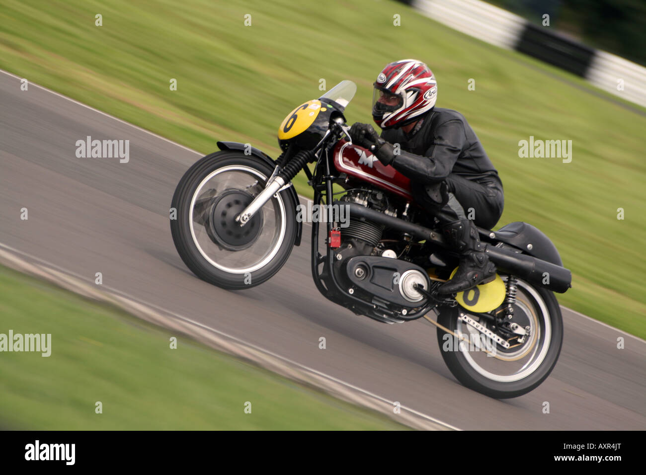 A Matchless racing motorcycle at speed Stock Photo - Alamy