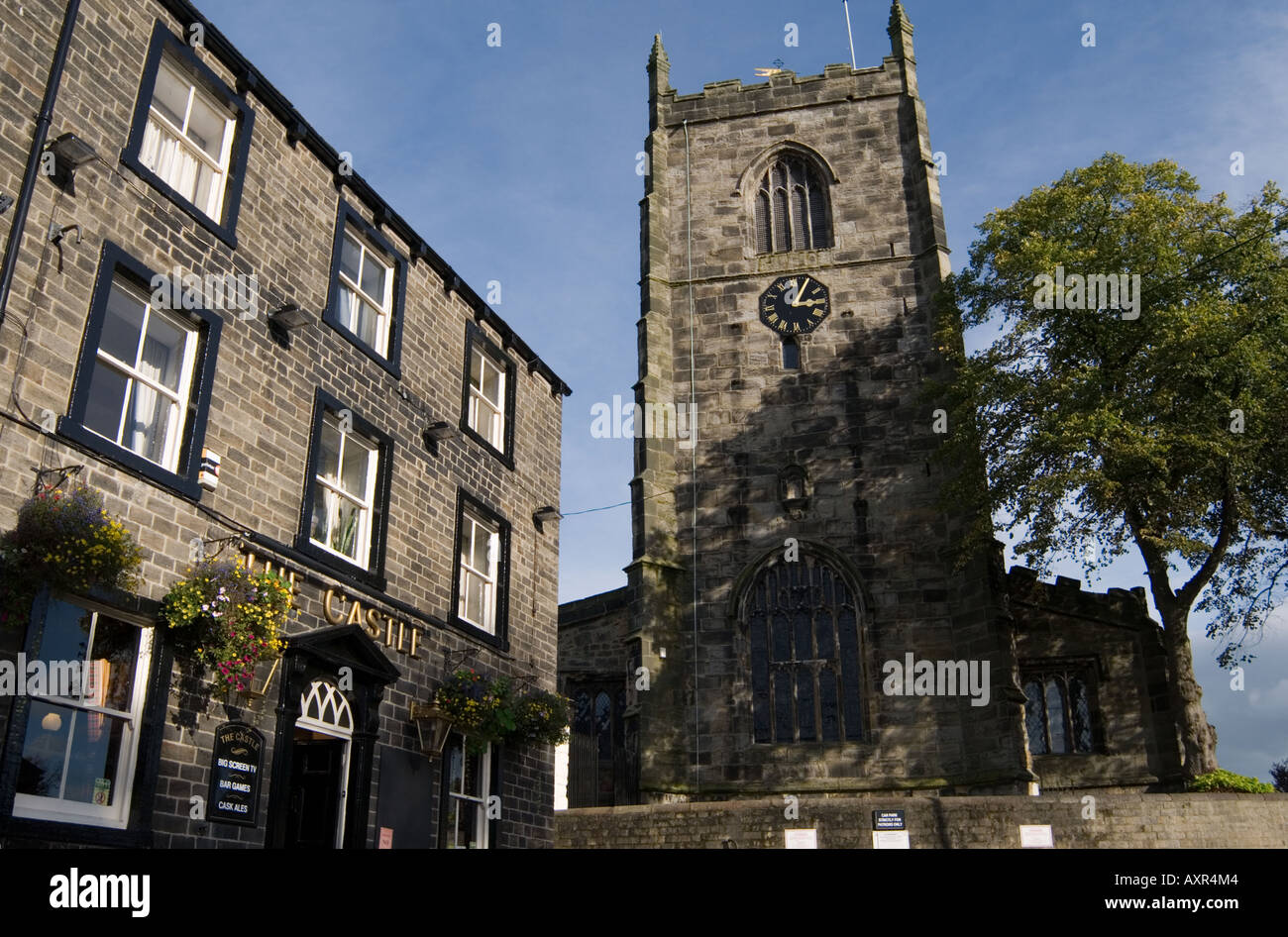 Skipton North Yorkshire UK Holy Trinity Church next to The Castle ...
