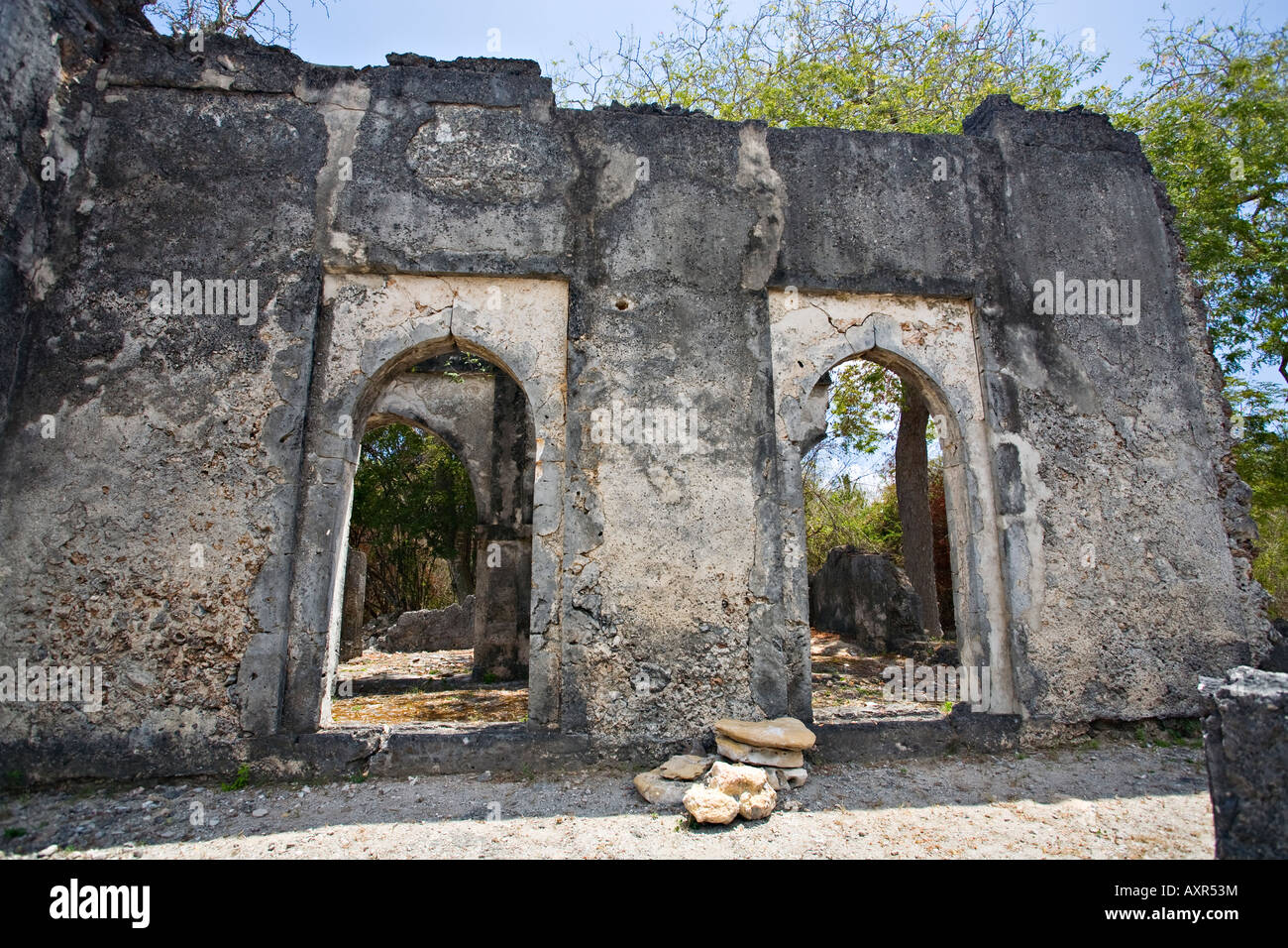 Songo Mnara Ruins, Tanzania, Africa, UNESCO site Stock Photo - Alamy
