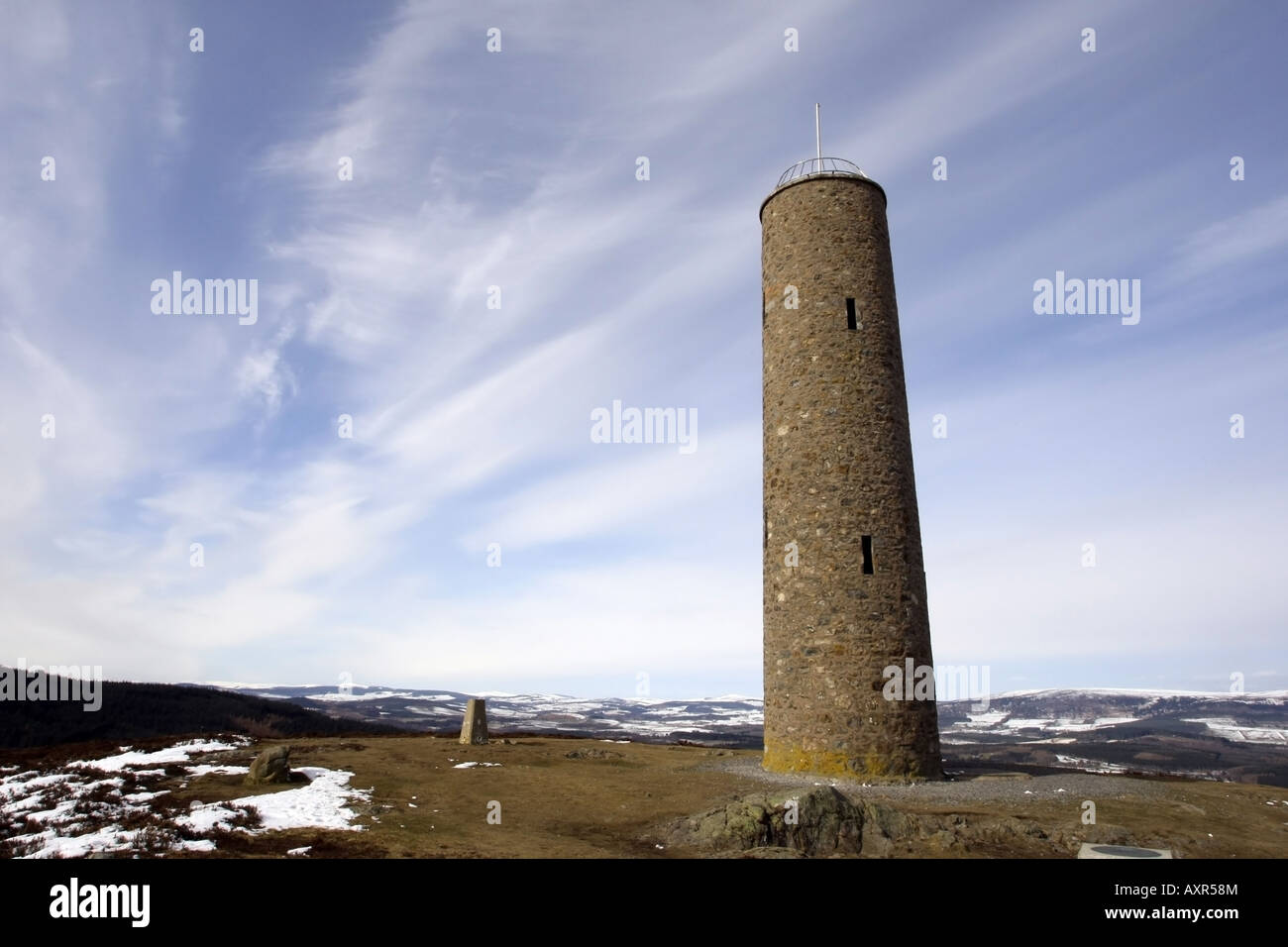 Scolty Tower at the top of Scolty Hill near Banchory, Aberdeenshire ...