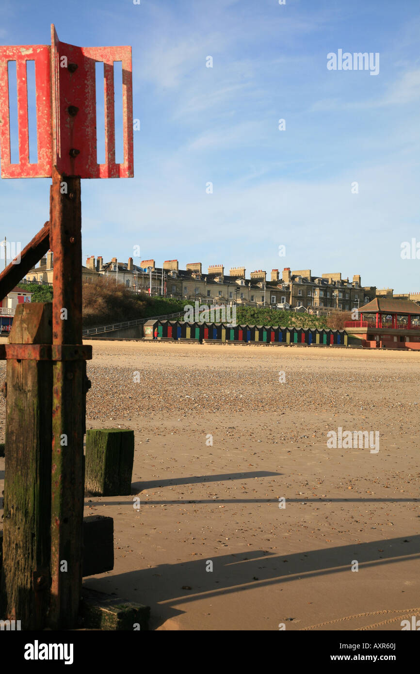 To the Beach Huts. Lowestoft Stock Photo - Alamy
