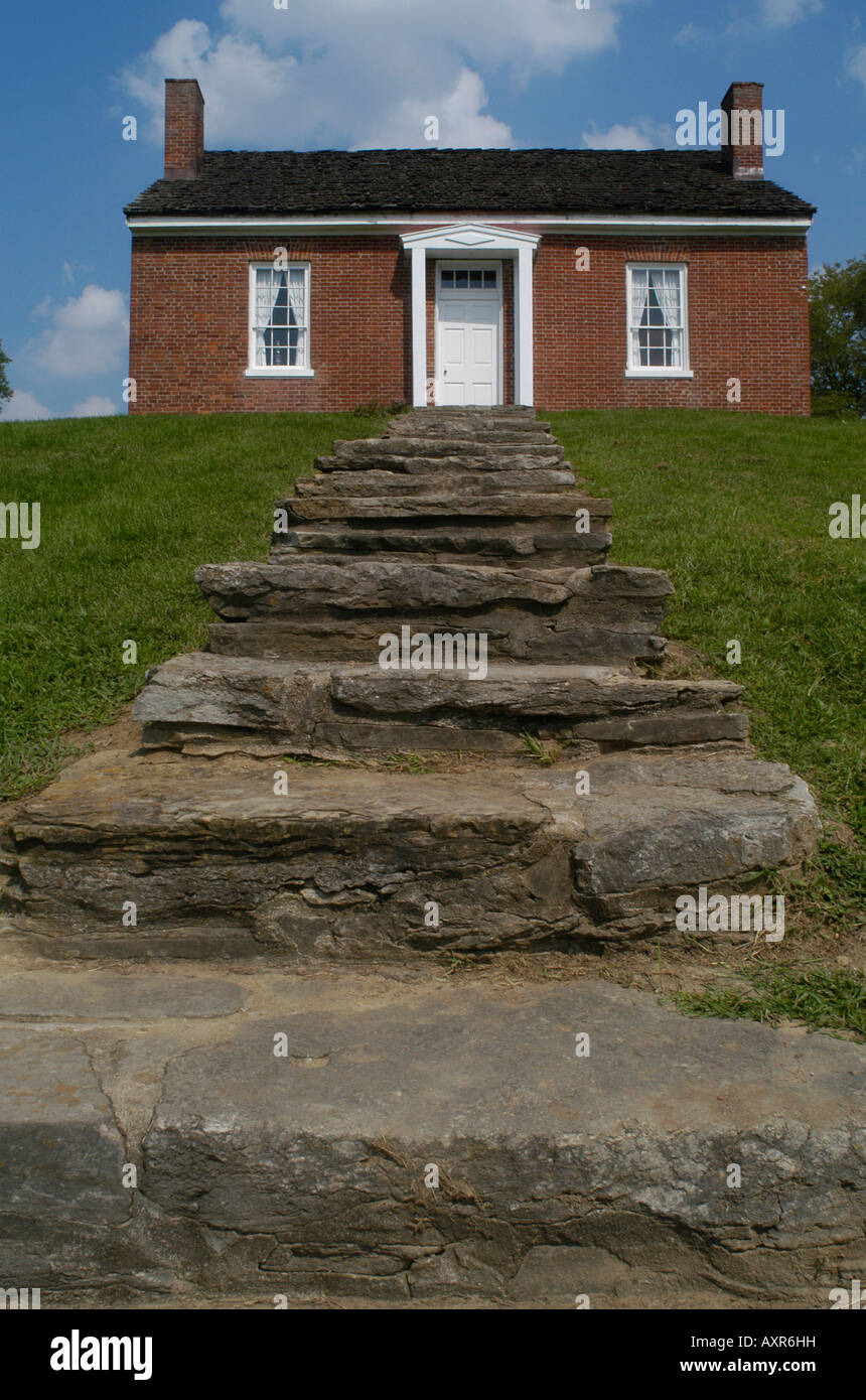 Rankin house steps stairs underground railroad Ripley ohio Stock Photo ...