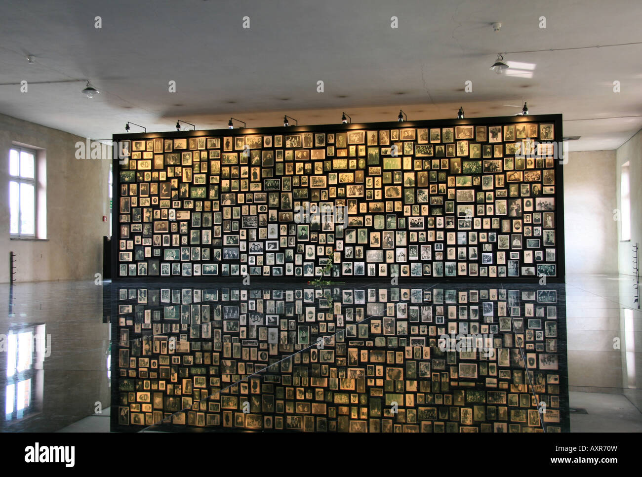 Panel of family photographs in the Sauna, at the the former Nazi ...