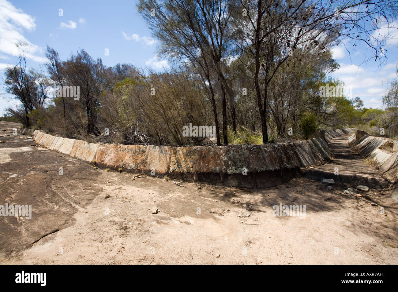 Boondi Rock water catchment dam drainage channels route 94 Western ...