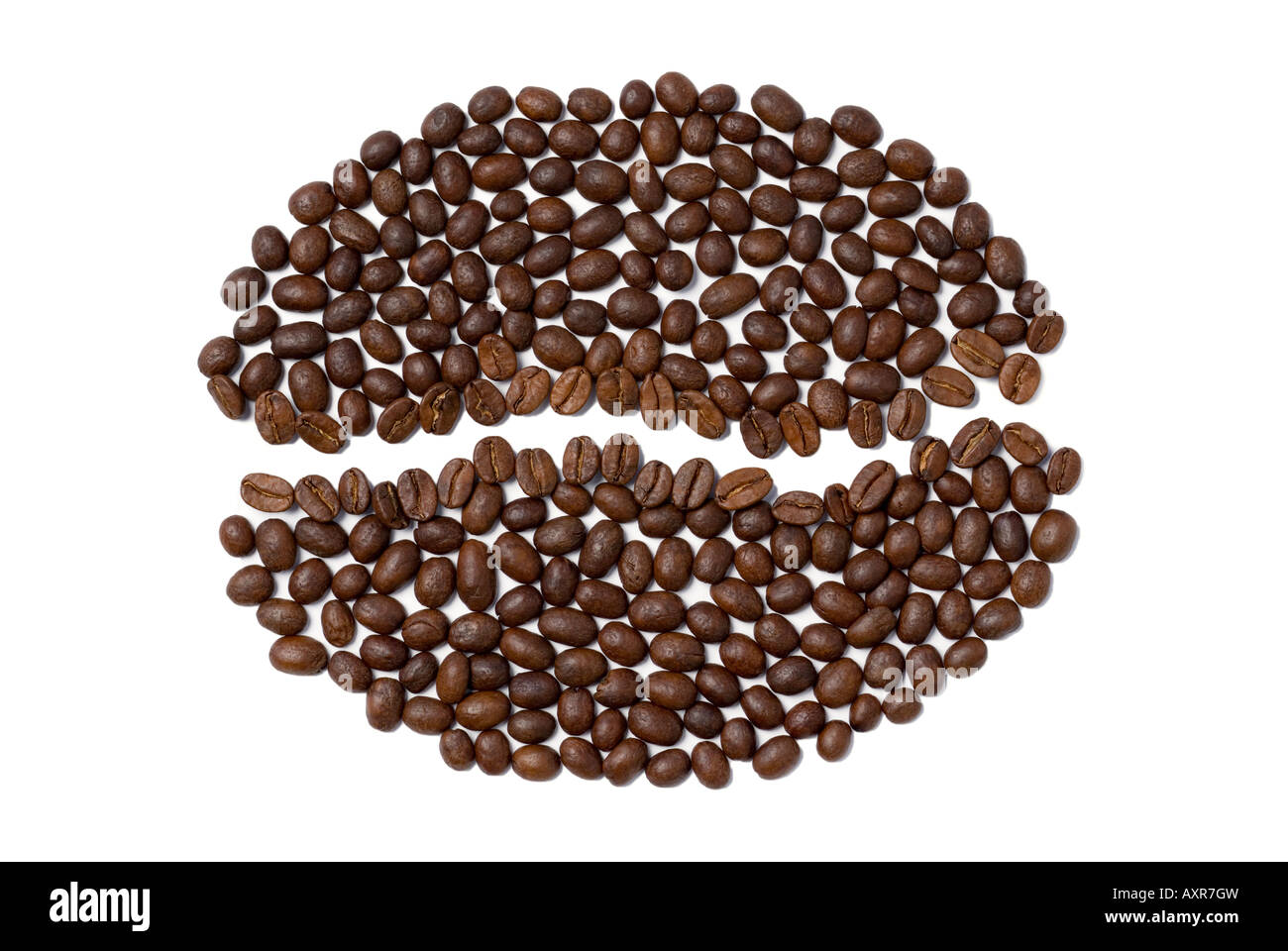 Coffee seed sign made of coffee seeds Stock Photo - Alamy