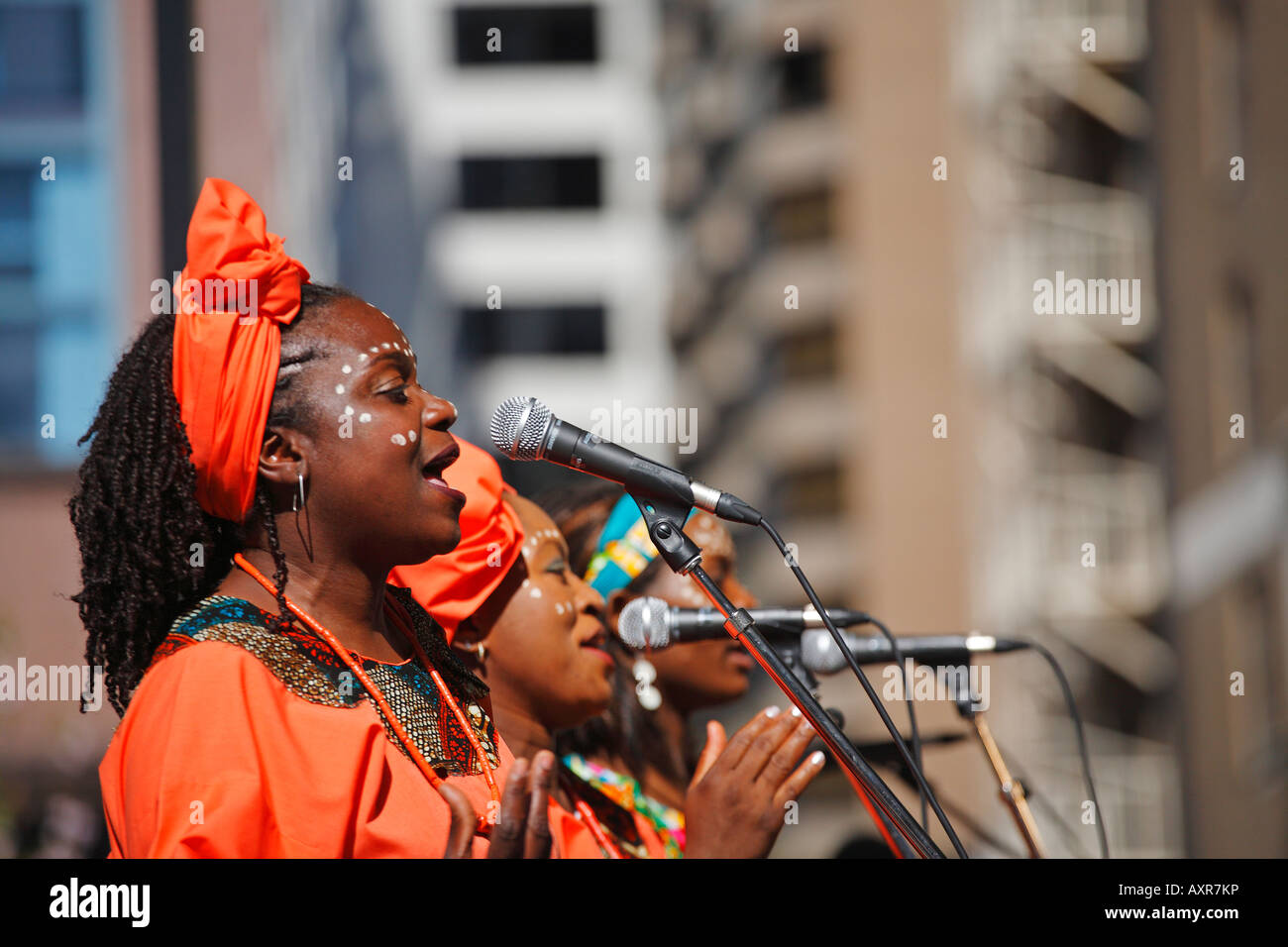 Nigerian singers, Vancouver, Canada Stock Photo - Alamy