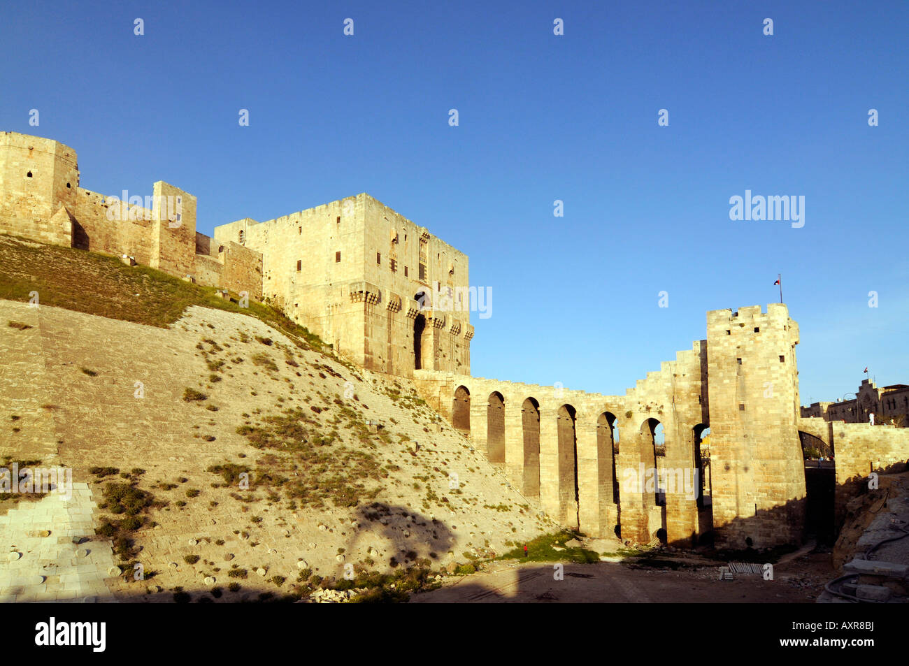 Aleppo citadel entrance hi-res stock photography and images - Alamy