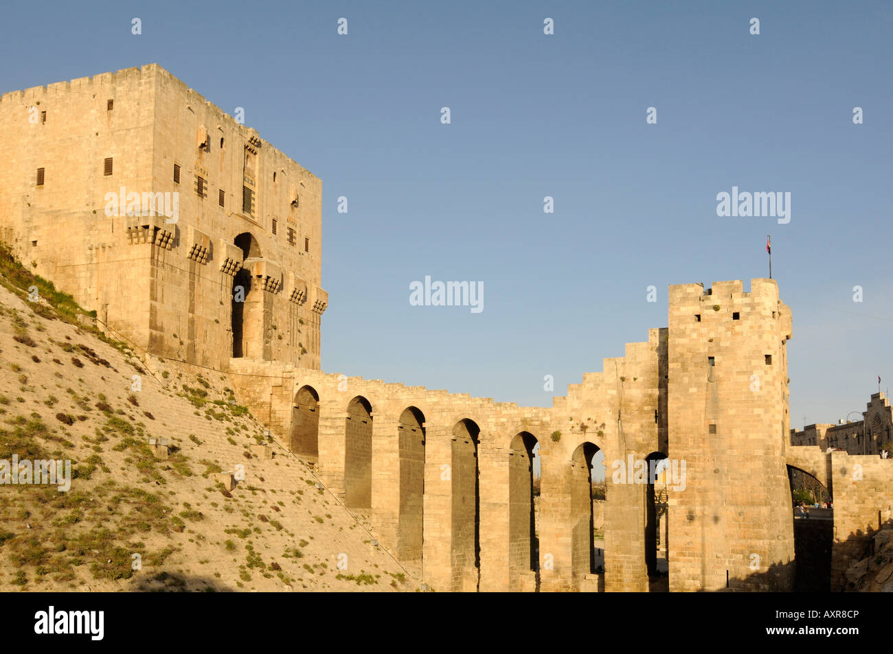 Aleppo citadel entrance hi-res stock photography and images - Alamy