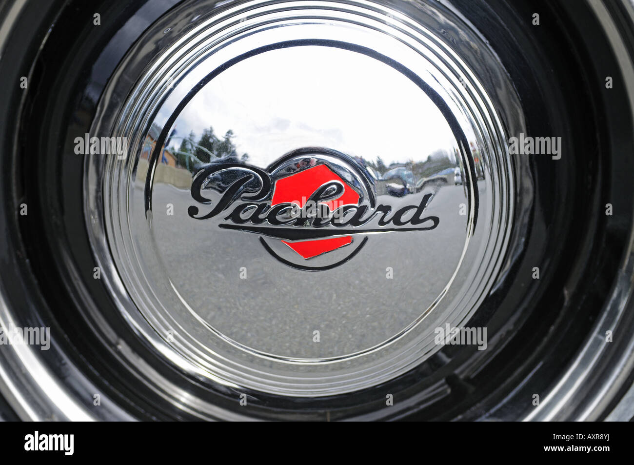 Packard Car Iconic Wheel Trim Stock Photo - Alamy