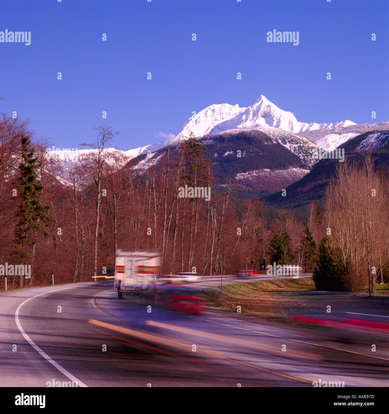 Mount Garibaldi in Garibaldi Provincial Park, Sea to Sky Highway near ...