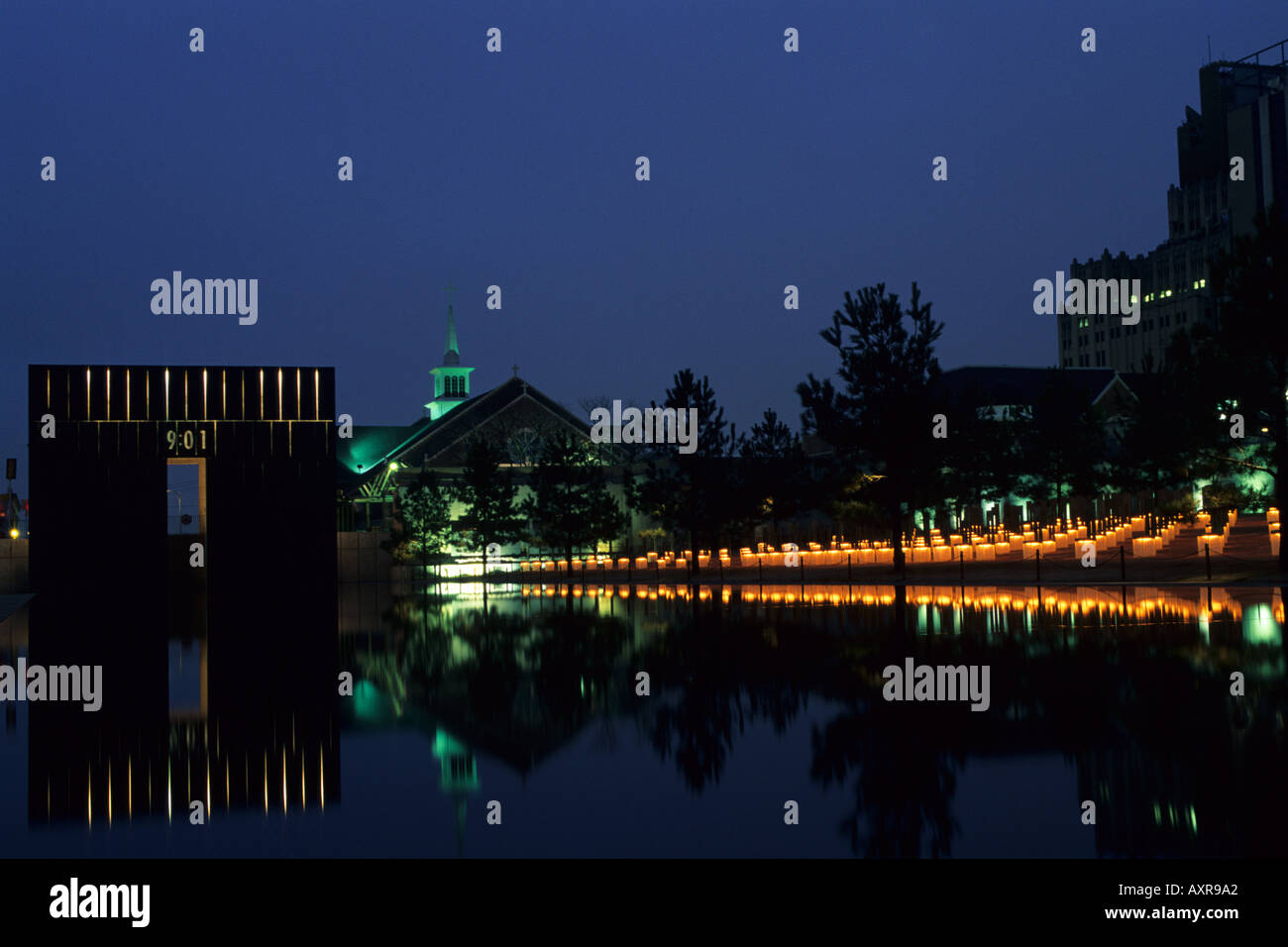 Oklahoma City National Memorial for the April 19 1995 bombing of the ...