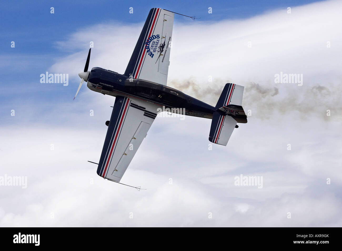 Stunt Pilot Jurgis Kairys in his Sukhoi Su 29 Aerobatic Plane Wanaka ...
