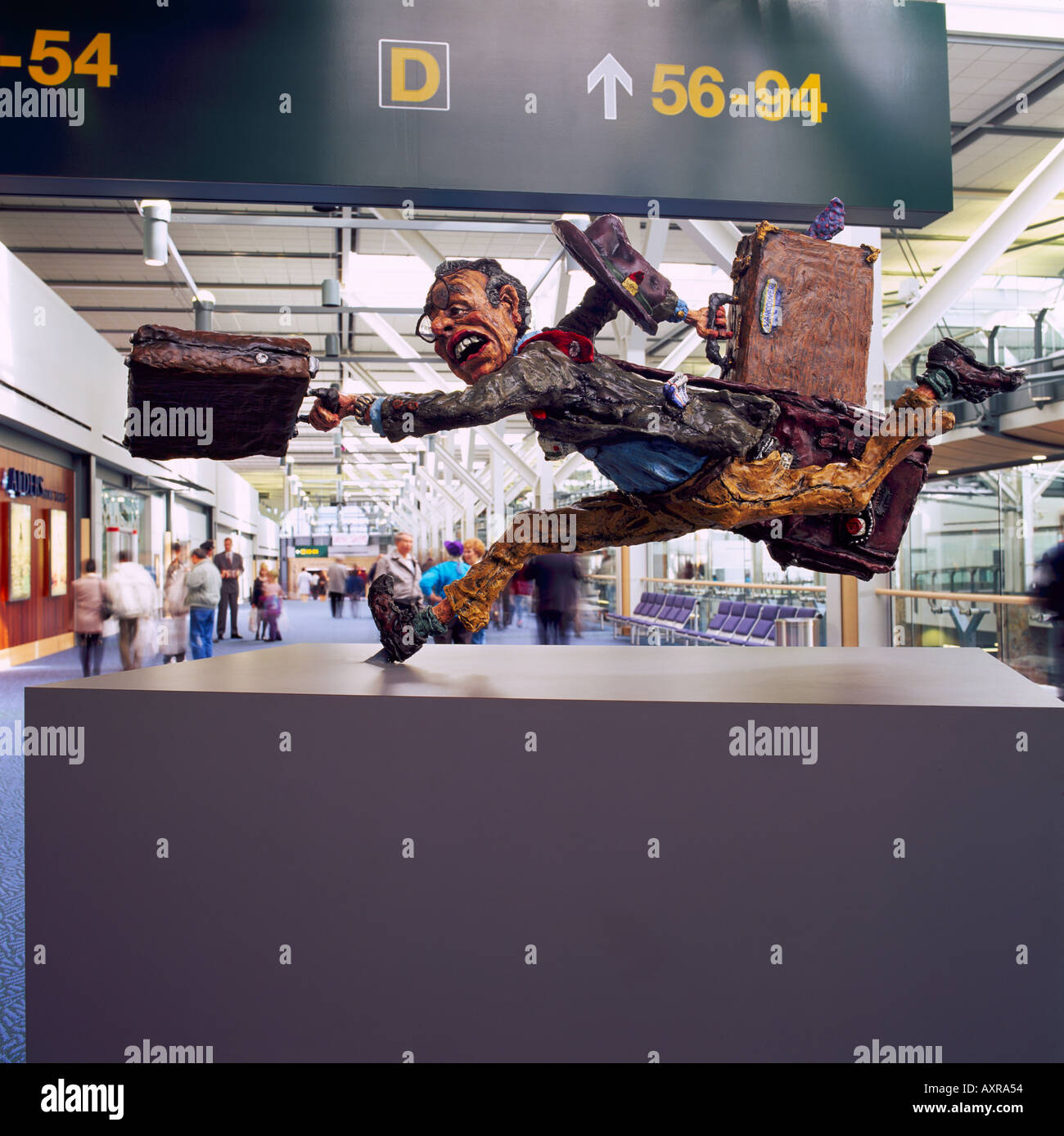 The Flying Traveller Sculpture at YVR Vancouver International Airport in Richmond British ...