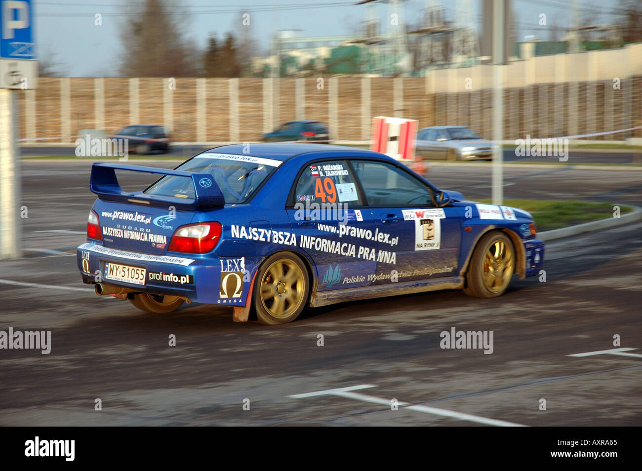 Subaru racing car, street car racing in Warsaw, Poland Stock Photo - Alamy