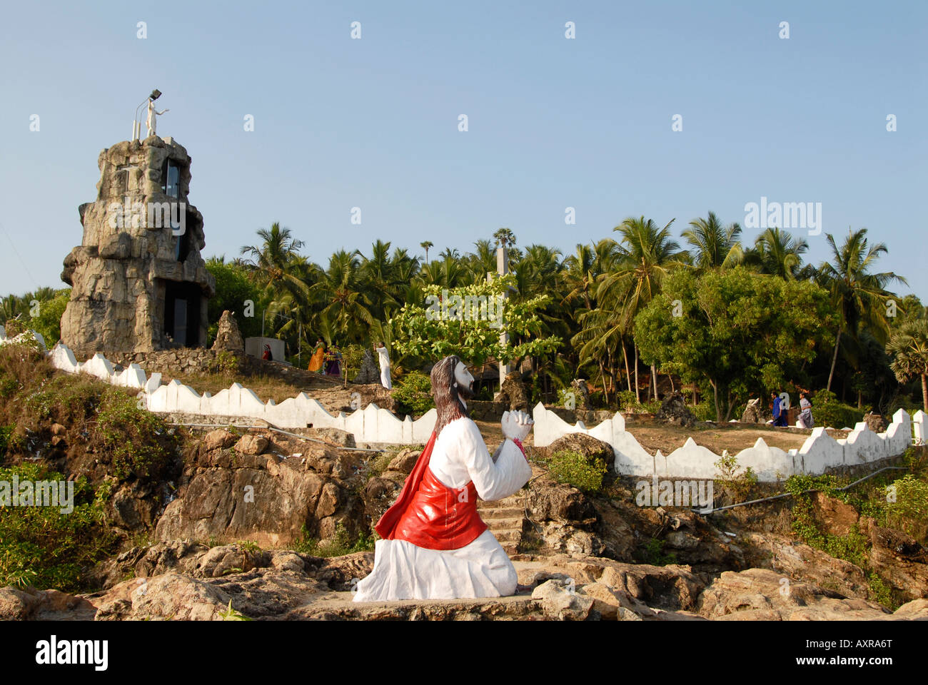 A church at the beach side,india Stock Photo - Alamy