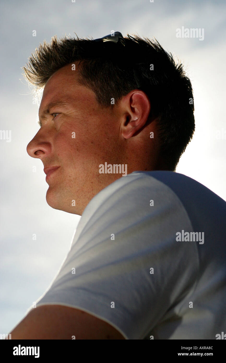 Ashley Giles the England International Cricketer Stock Photo - Alamy