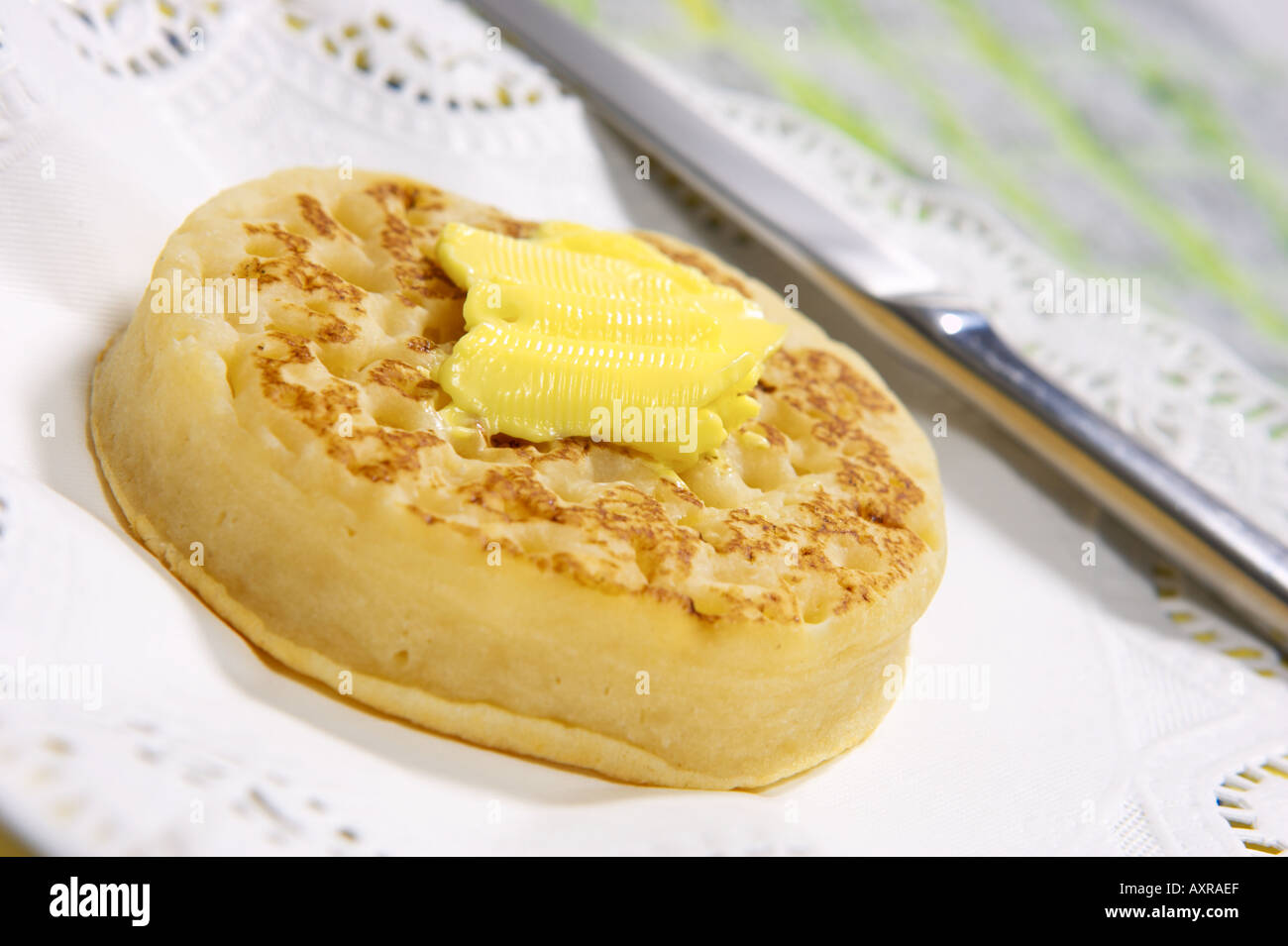 Crumpet butter closeup hi-res stock photography and images - Alamy