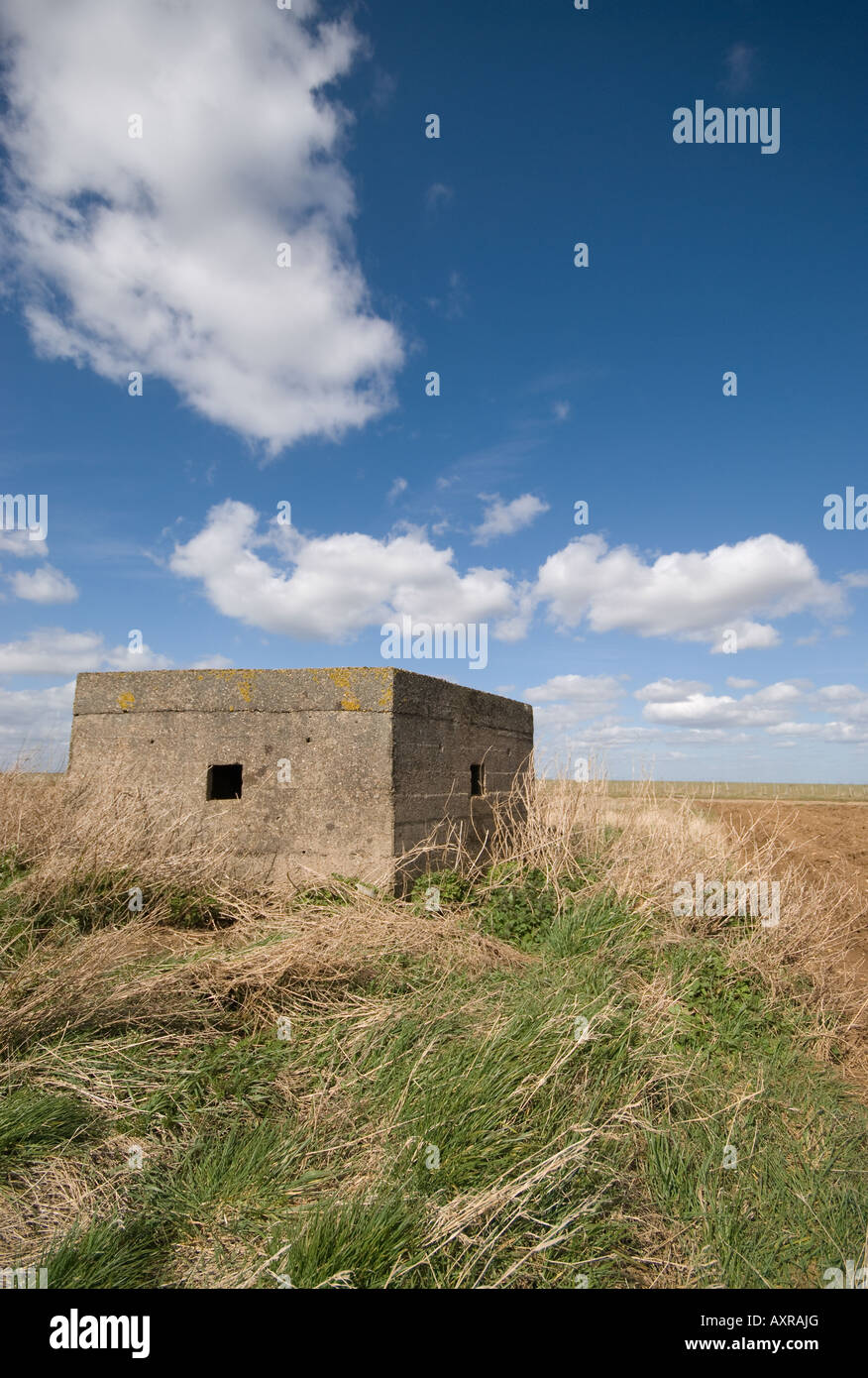 A second world war Pillbox at RAF Wellingore, Lincolnshire, England ...