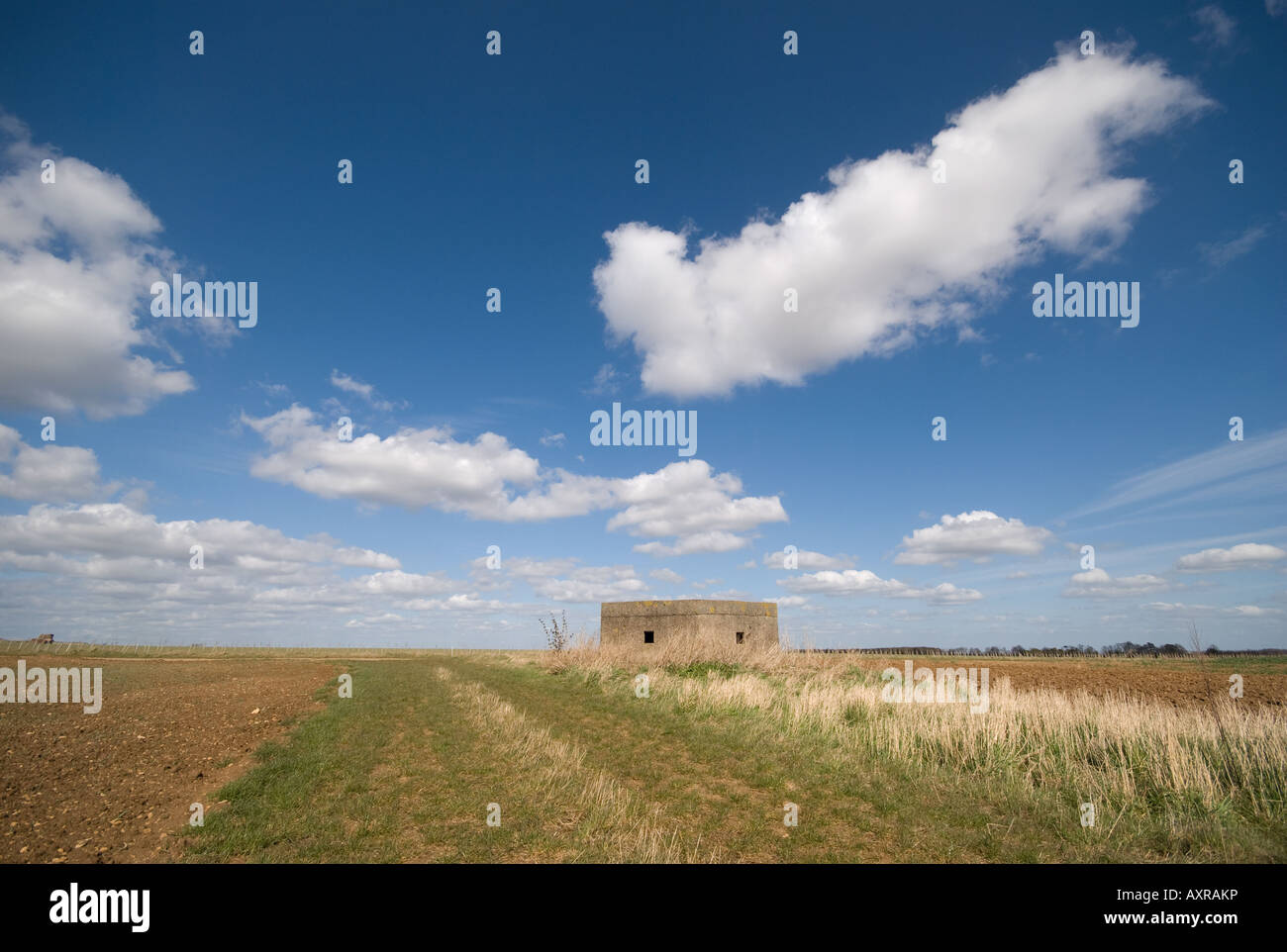 The disused wartime airfield of RAF Wellingore, Lincolnshire, England ...