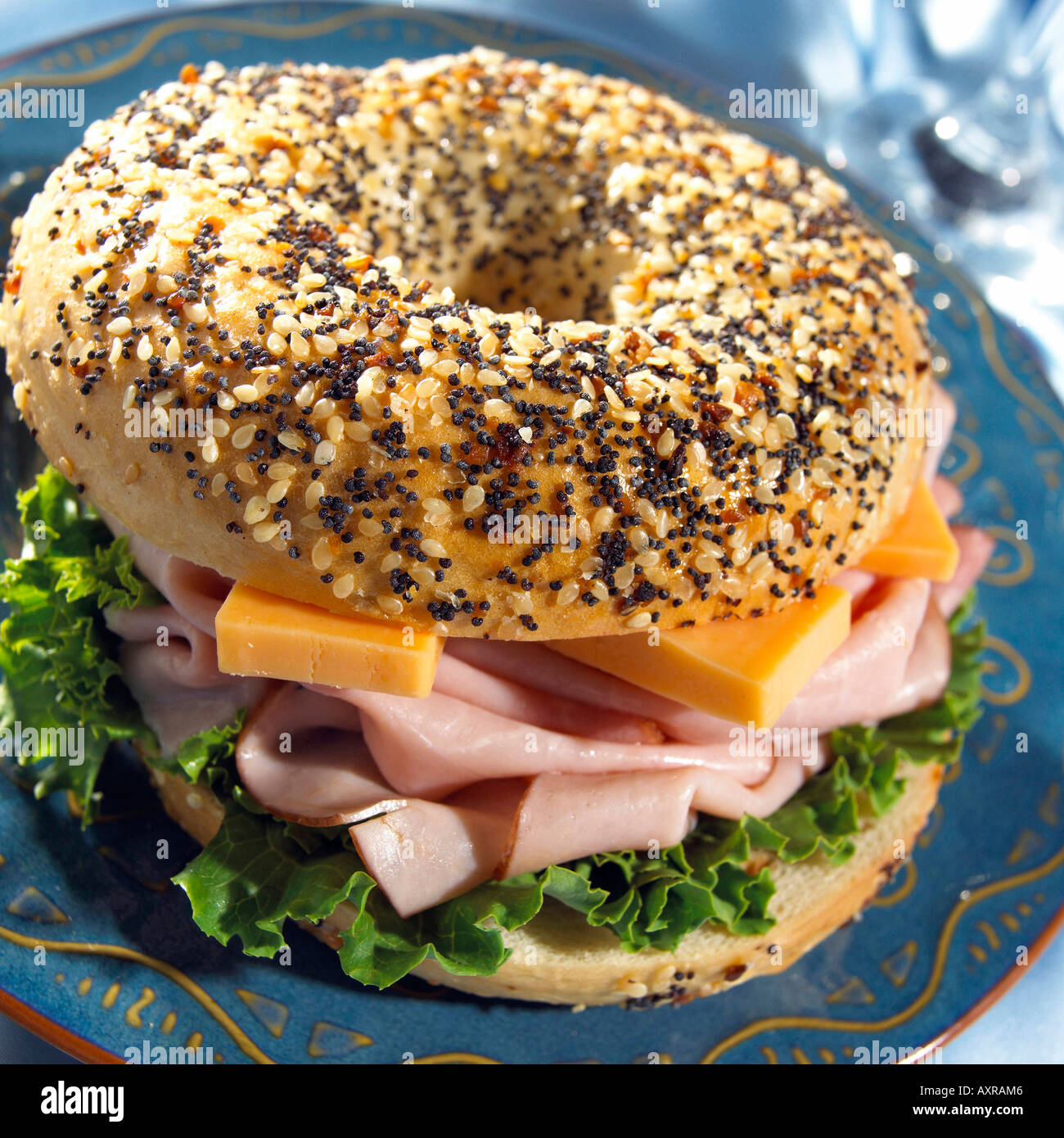 Close up sandwich bagel hi-res stock photography and images - Alamy