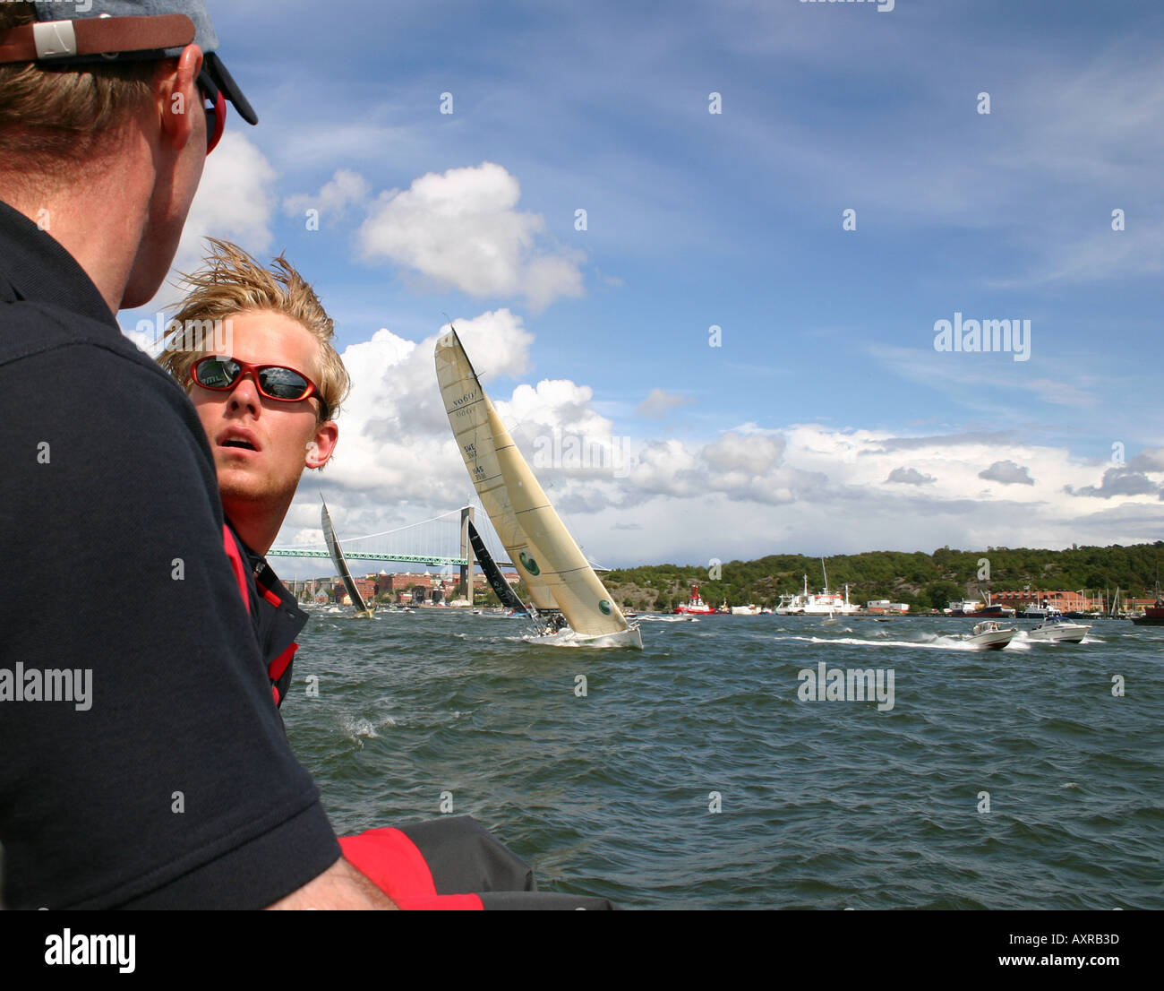 On board JMS Next Genration a VO60 sailing boat in the Volvo Baltic ...