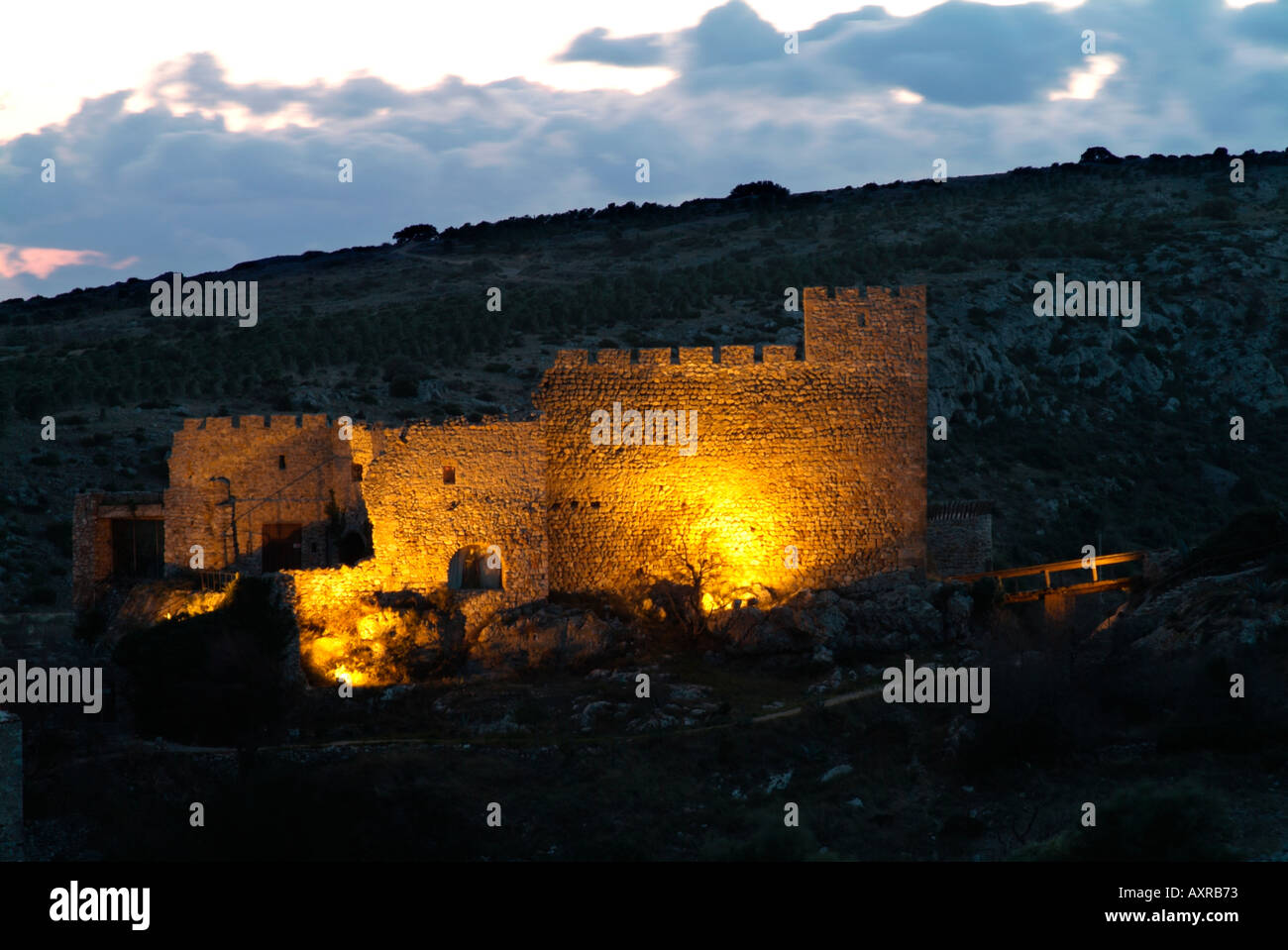 Chateau de Aguilar Fitou France Stock Photo - Alamy