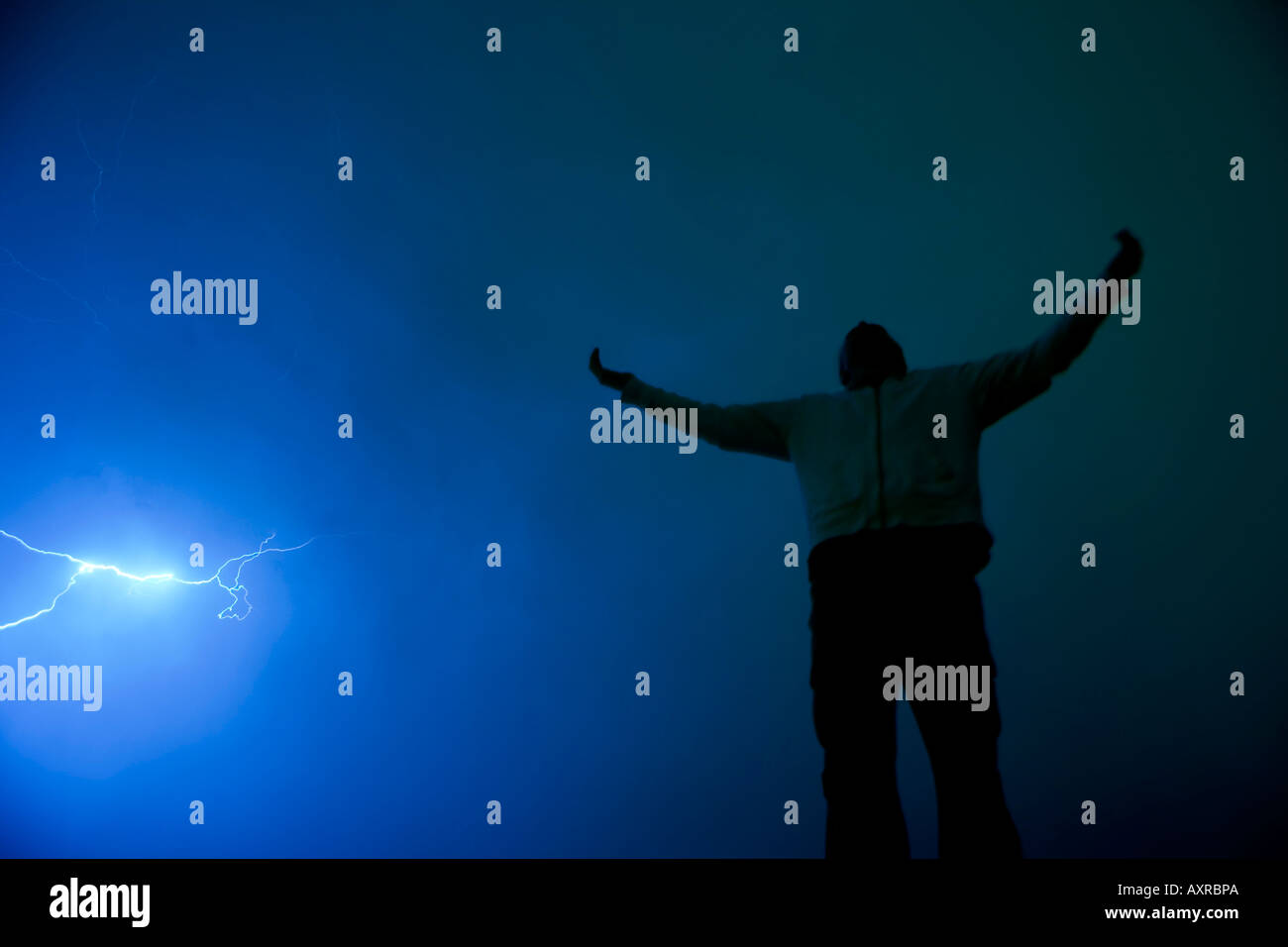 Lightning man hi-res stock photography and images - Alamy