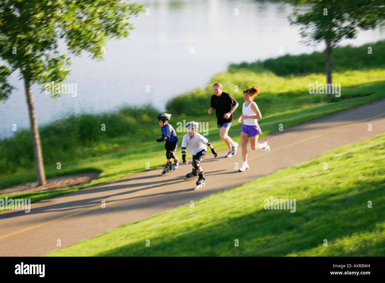 Run mother child adolescent hi-res stock photography and images - Alamy