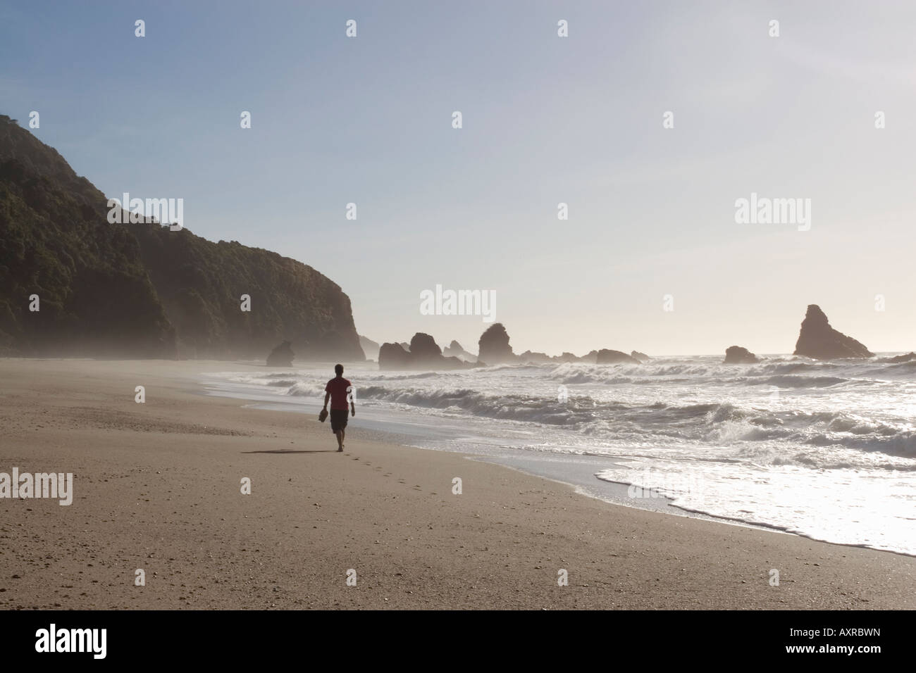 Figure on beach landscape hi-res stock photography and images - Alamy