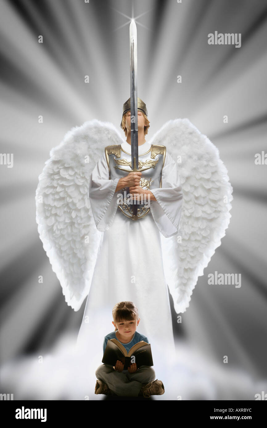 Angel reading hi-res stock photography and images - Alamy