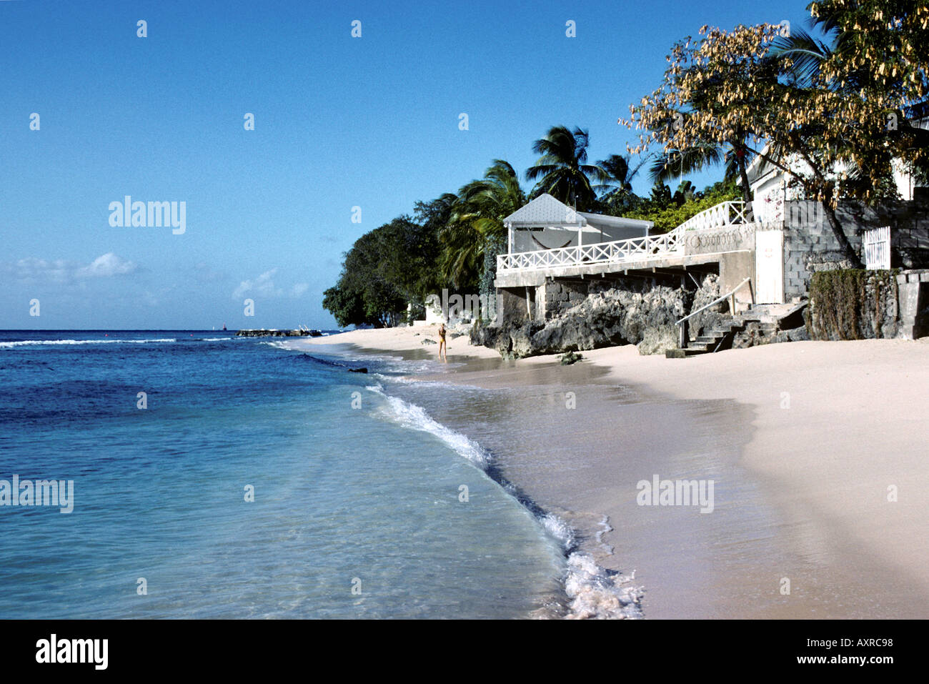 Sandy Lane Beach Platinum Coast Barbados Stock Photo - Alamy