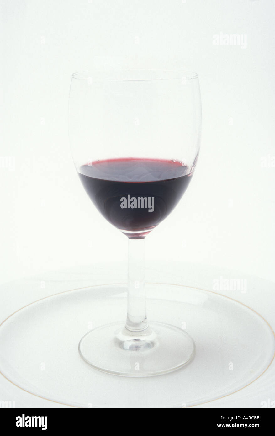 Glass of Red Wine Stock Photo - Alamy