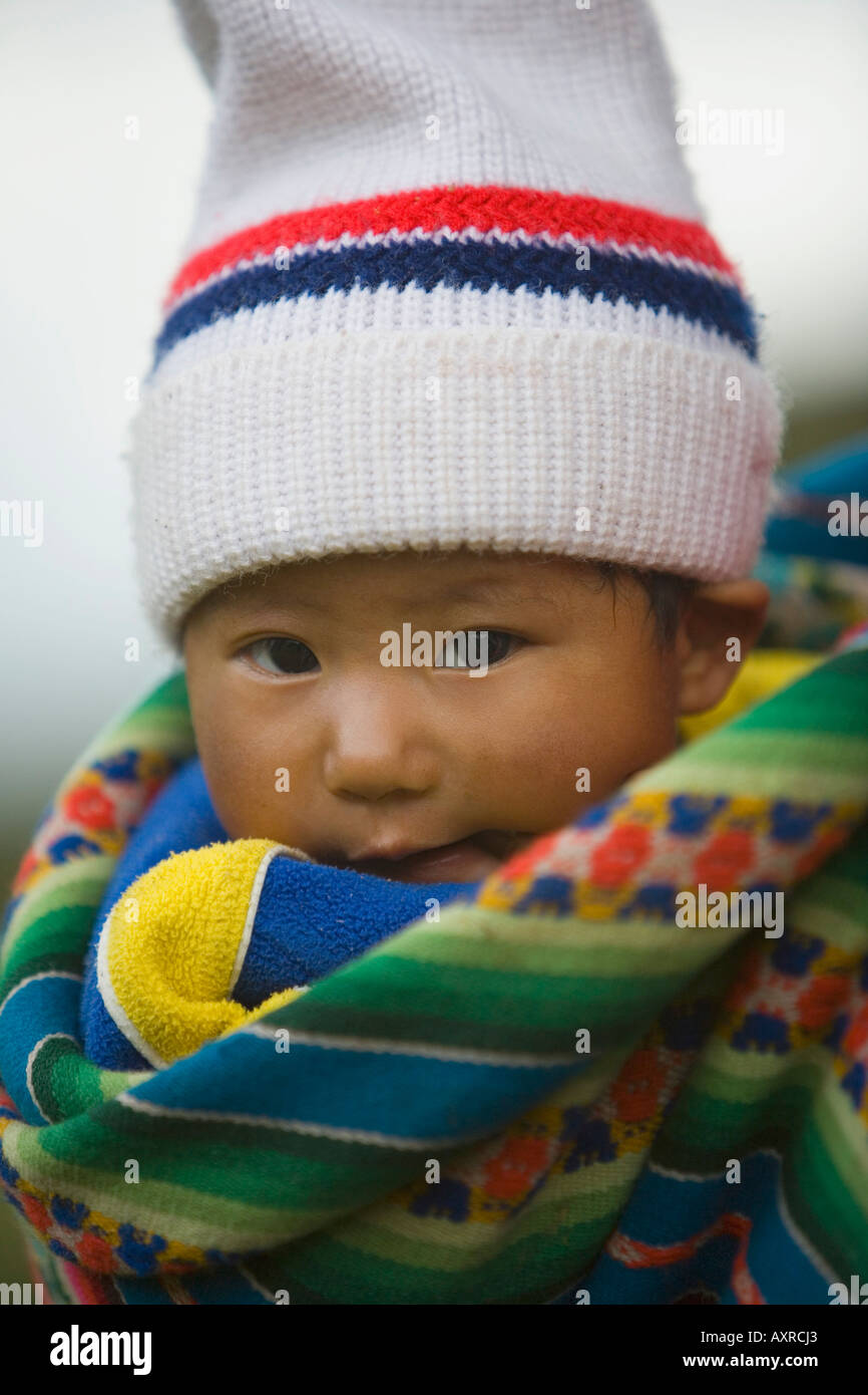 Cuzco, Peru; Baby boy Stock Photo - Alamy