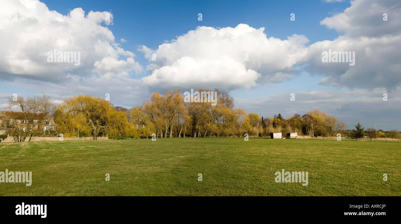 Farmland showing an empty field Stock Photo - Alamy