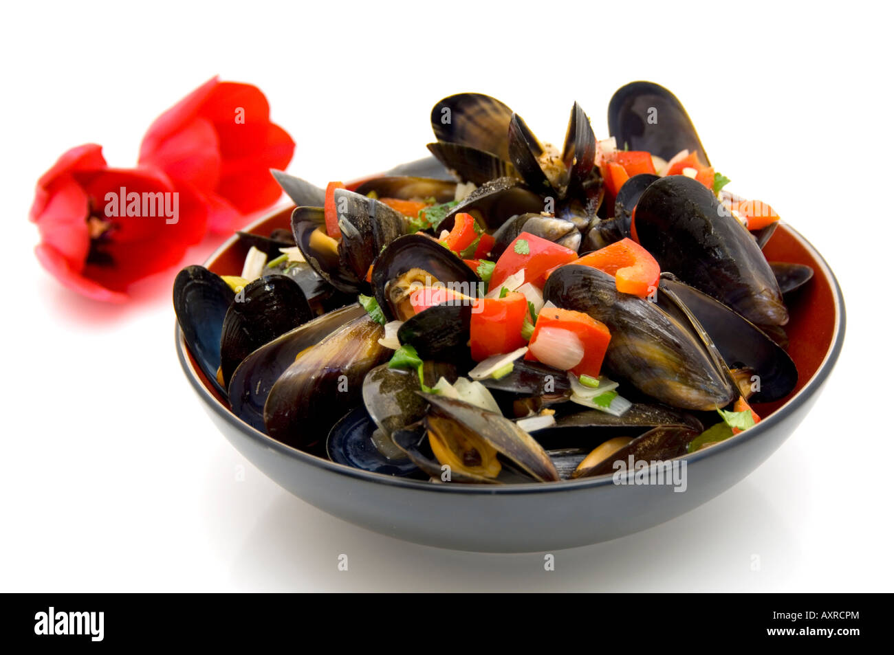 bowl of mussels Stock Photo - Alamy