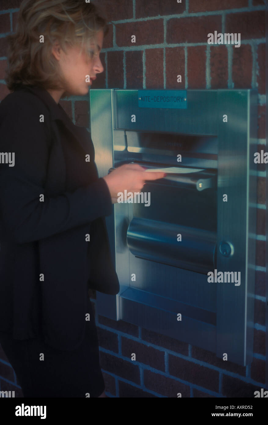 Night deposit box hi-res stock photography and images - Alamy