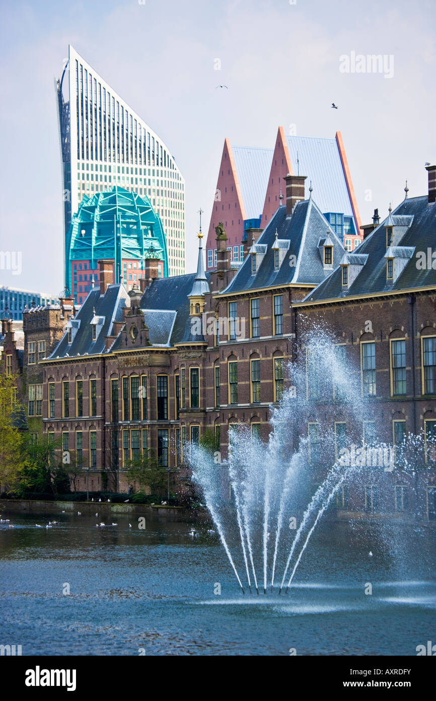 Hofvijver and Binnenhof , Den Hague Netherlands Holland Stock Photo - Alamy
