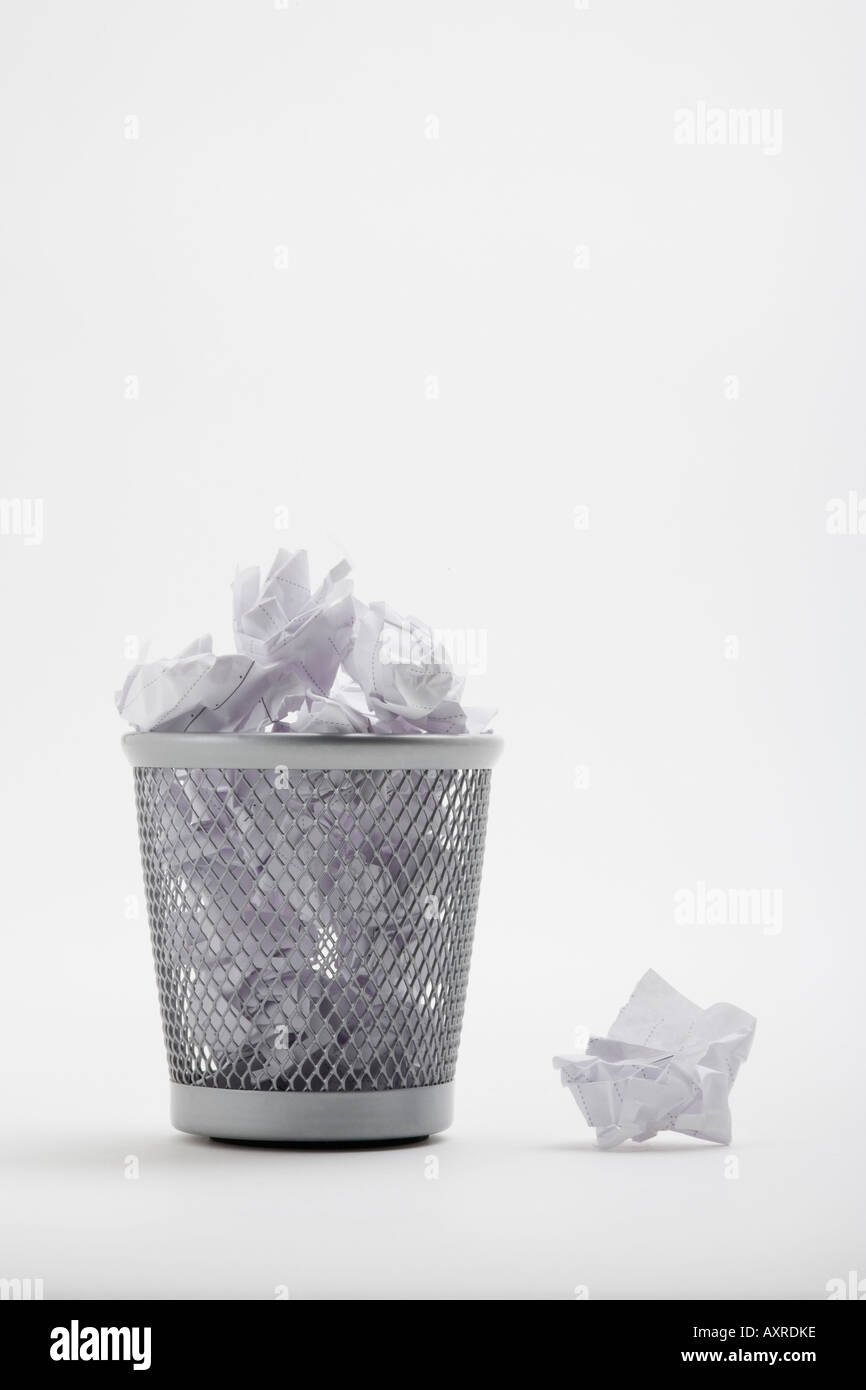 Overflowing office bin hi-res stock photography and images - Alamy